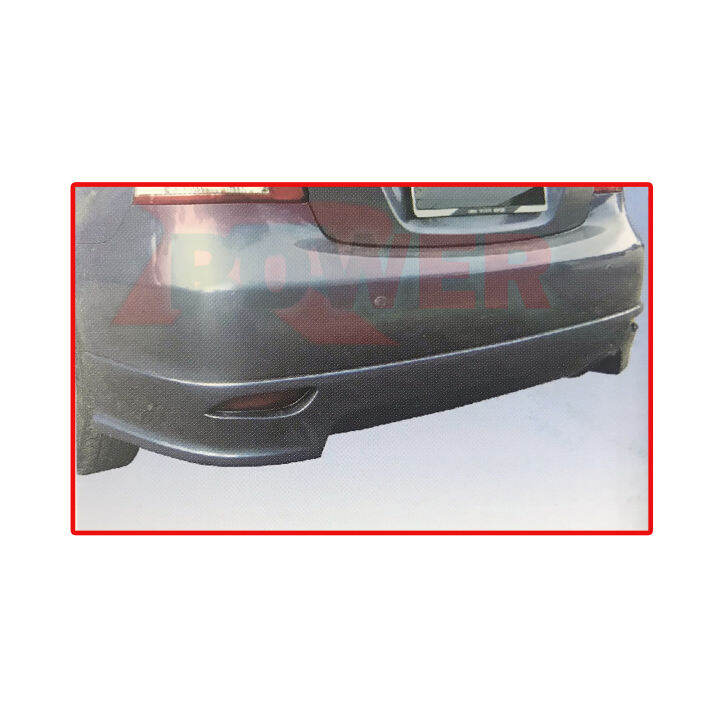 Toyota Vios Second Generation (2008) TR-D Style Rear Back Bumper Skirt ...