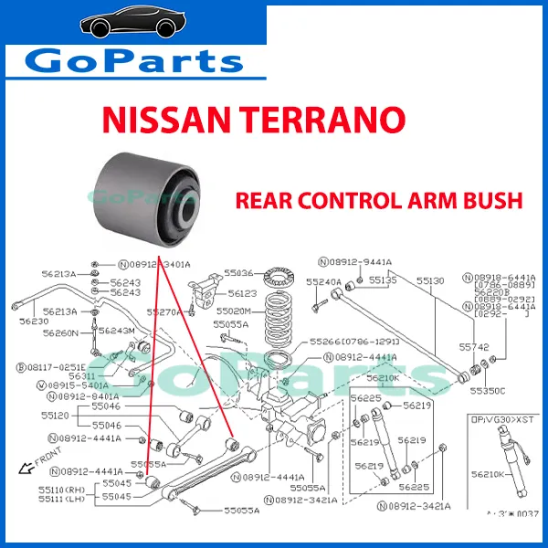 NISSAN TERRANO REAR CONTROL ARM BUSH LOWER | Lazada