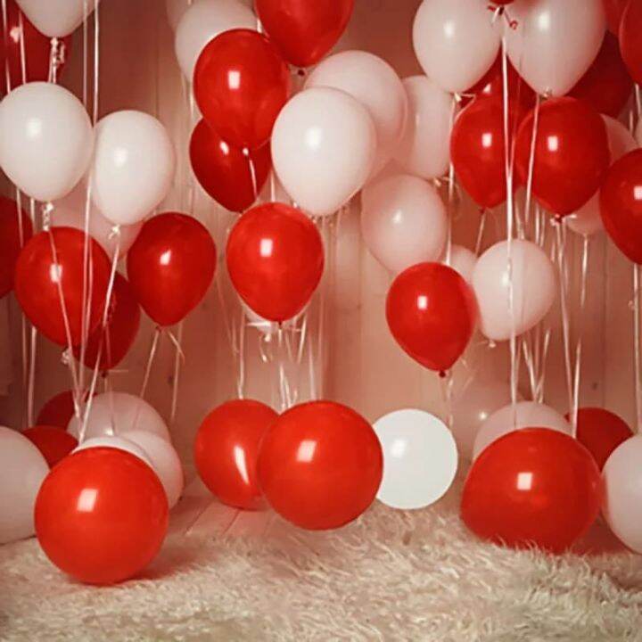 balon latex merah putih 17 agustus isi 10pc balloon | Lazada Indonesia
