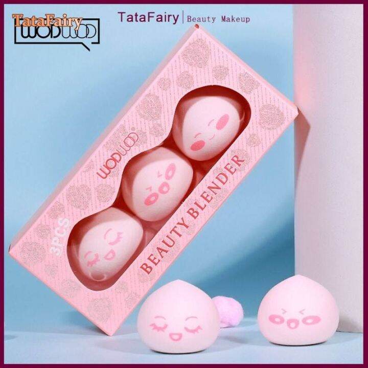 Tatafairy Set Alat Rias Wajah 3 Buah/Box, Puff Rias Wajah Basah dan ...