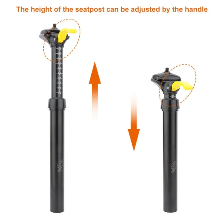 MTB 31.6mm 30.9mm Bike Seatpost Dropper Hydraulic Lifting Internal Wire ...