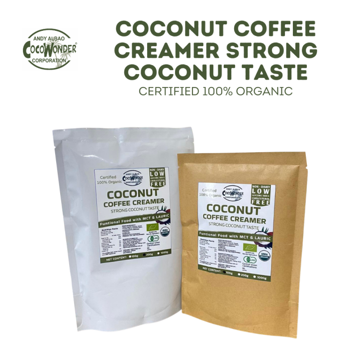 COCONUT COFFEE CREAMER STRONG COCONUT TASTE - COCOWONDER- 100% ORGANIC ...
