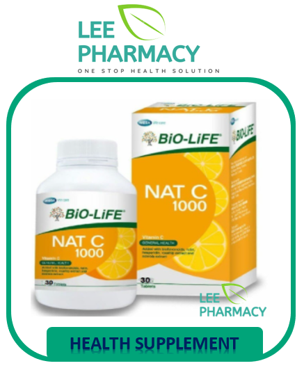 Bio-Life NAT C 1000mg Tablets 30's [Immune Booster] | Lazada