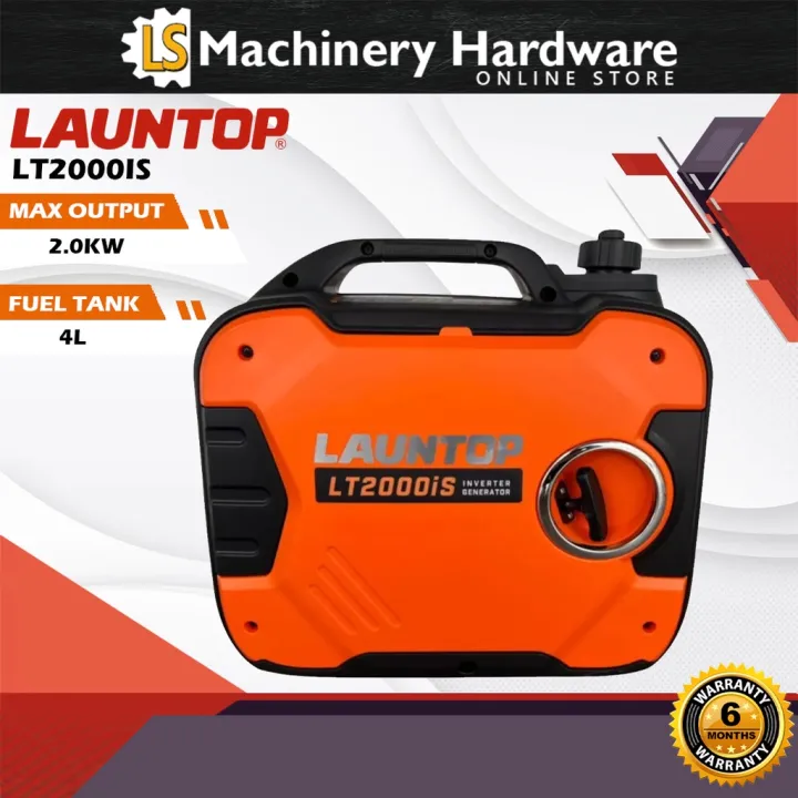 LAUNTOP 2.0KW Gasoline Inverter Generator LT2000IS - 6 Month Warranty ...