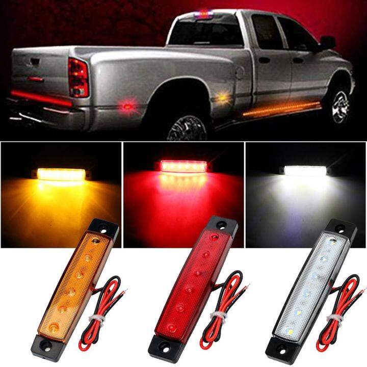 JaneDream 1PC 12V 6 LED Truck Trailer Pickup Side Marker Indicators ...