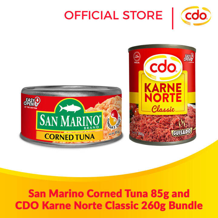 CDO Karne Norte Classic 260g and SAN MARINO Corned Tuna 85g Bundle | Lazada PH