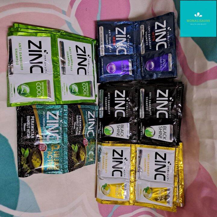 Sampo Sachet Murah Zinc/Zinc Shampo Renceng isi 12Pcs BPOM/sampo zing ...