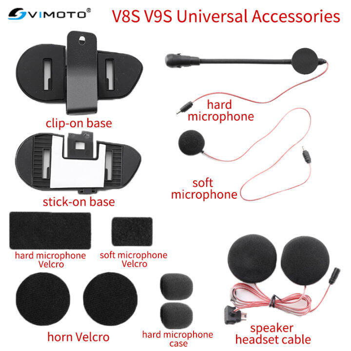 Vimoto V8S V9S อุปกรณ์เสริมทั่วไปฮาร์ดซอฟท์ไมโครโฟนฐานลำโพงฮอร์น | Lazada.co.th