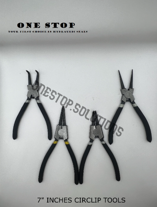 7" Inch Circlip Clip Plier Straight Bent Internal External Needle Snap ...