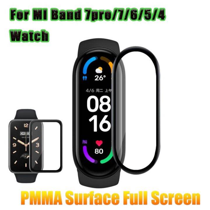 PMMA Full Screen Protector For Xiaomi Mi Band 6 7 7pro Film Strap Mi ...
