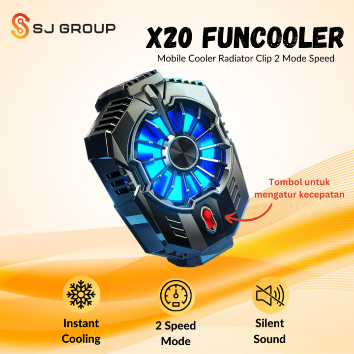 X20 Funcooler Mobile Cooling Radiator Fancooler Kipas Pendingin HP 2 ...