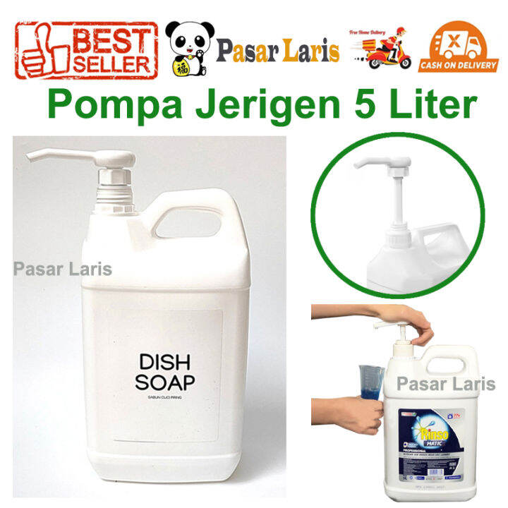 Pompa Jerigen 5 Liter Pompa Dirigen 5L Jerry Can Pump Refill Sabun Cuci ...