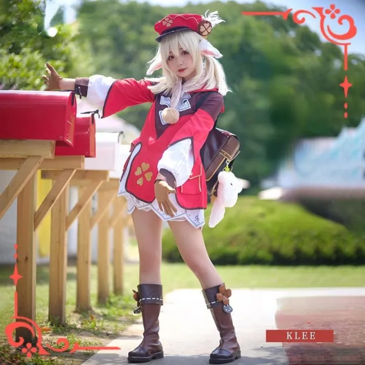 Genshin Impact klee cos backpack cute loli cosplay costume | Lazada PH