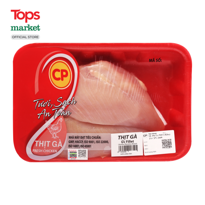 Fillet Ức Gà CP 500G - Siêu Thị Tops Market | Lazada.vn