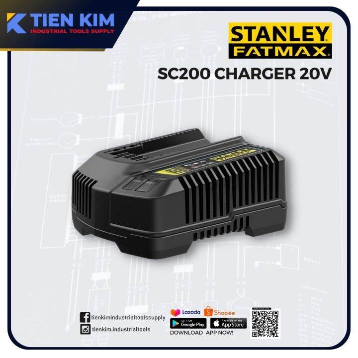 Stanley FATMAX SC200 Lithium-Ion Fast Charger 20V Max | Lazada PH