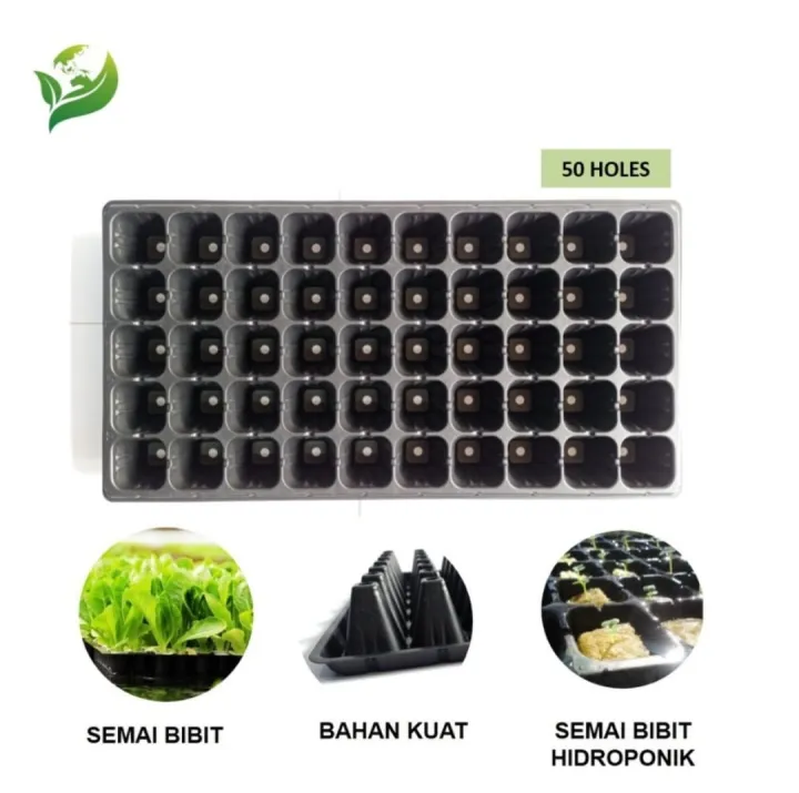TRAY SEMAI BENIH 50 LUBANG KUALITAS KUAT DAN TAHAN LAMA | Lazada Indonesia