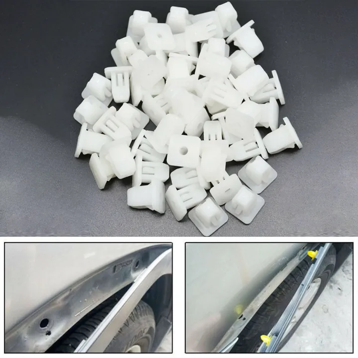 【URTrust】 50X 8*8.5mm Hole/Square Car Auto Fender Liner Fastener Rivet ...