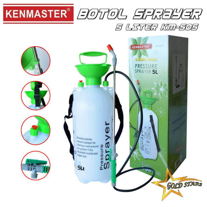 Botol Spray Pompa Kenmaster Botol Pressure Sprayer 5 Liter | Lazada ...