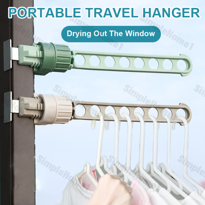 Portable Clothes Drying Hanger Indoor Balcony 8 Hole Clothes Hanging ...