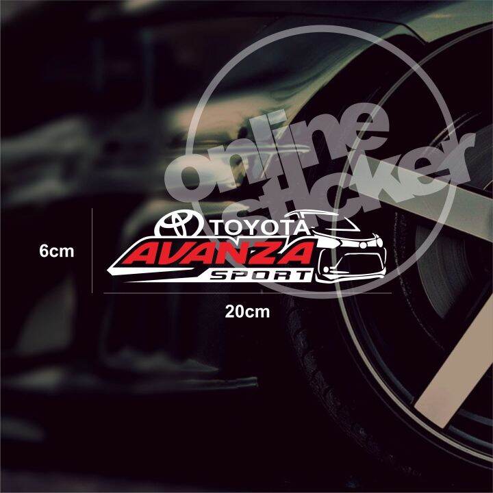 Sticker Avanza Sport | cutting sticker menyala | Lazada Indonesia