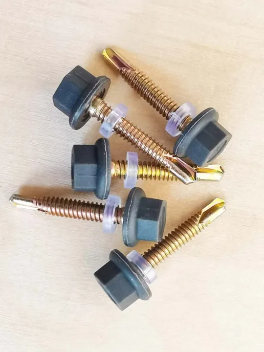 Nylon Head Hexagonal Self-Drilling Self-Tapping Screw Plastic Head ...