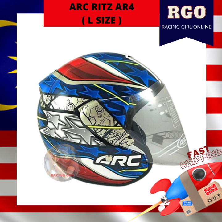TOPI ARC RITZ AR4 HELMET ARC 100% ORIGINAL | Lazada