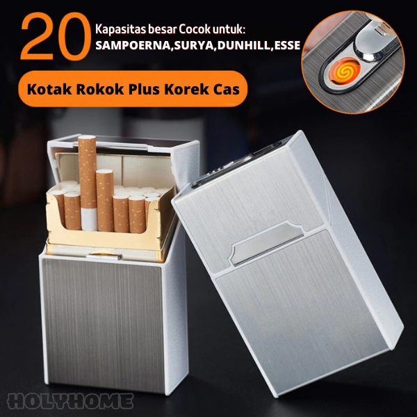 TEMPAT ROKOK KEREN PLUS KOREK CAS ISI 20 | TEMPAT ROKOK KEREN ISI 20 ...