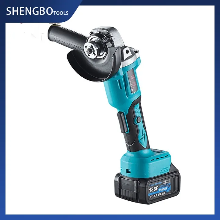 cordless angle grinder with battery and charger Polishing and cutting ...
