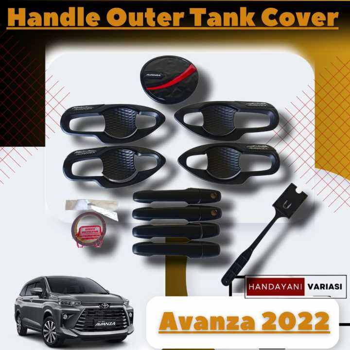Paket Handle Door Outer Tank Cover Toyota Avanza 2022 Hitam Variant Tutup Tangki | Lazada Indonesia