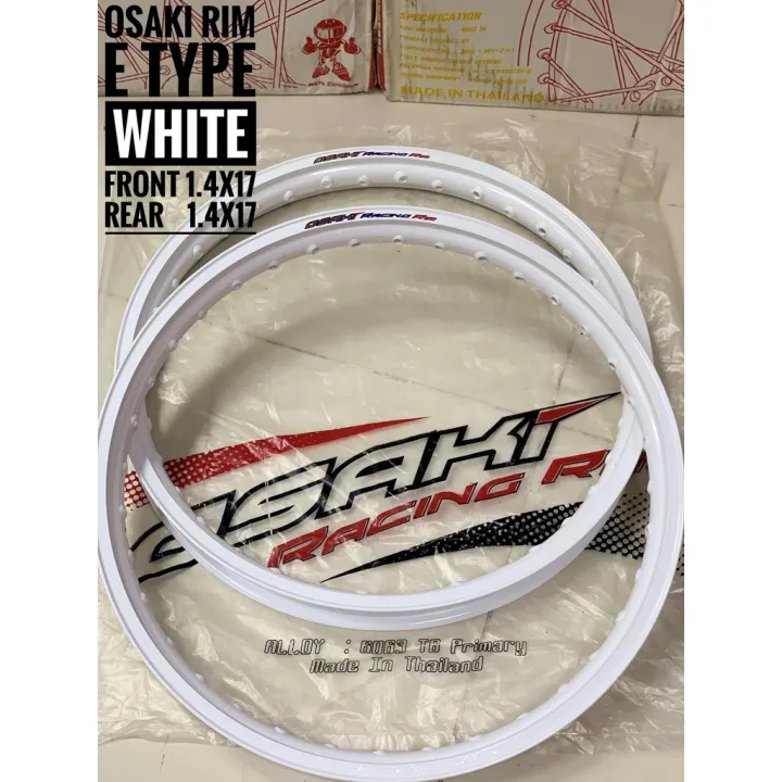 OSAKI RIM E-TYPE EPOXY COLOR WHITE 1.40X17 (SET) | Lazada PH