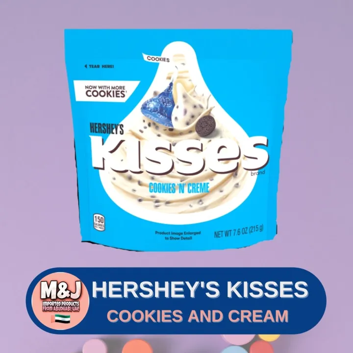 HERSHEY'S KISSES, Cookies and Cream, Sharing Bag, 283 grams | Lazada PH