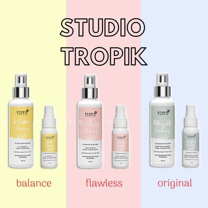 STUDIO TROPIK Priming Water Makeup Base Spray 30ml/150ml (Flawless ...