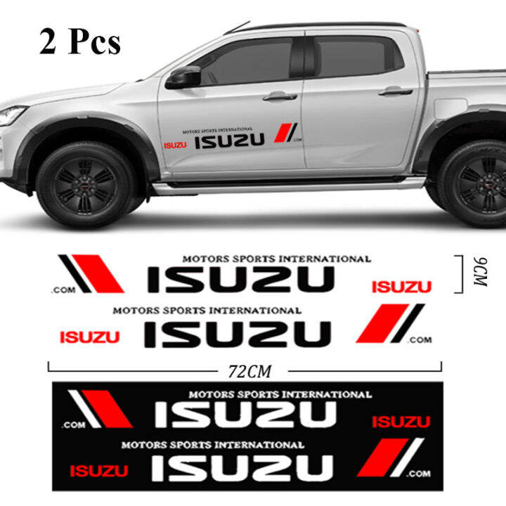 LAIFU 2PCS ISUZU DMAX MUX D-MAX M-UX Door Side Stickers Creative Auto ...