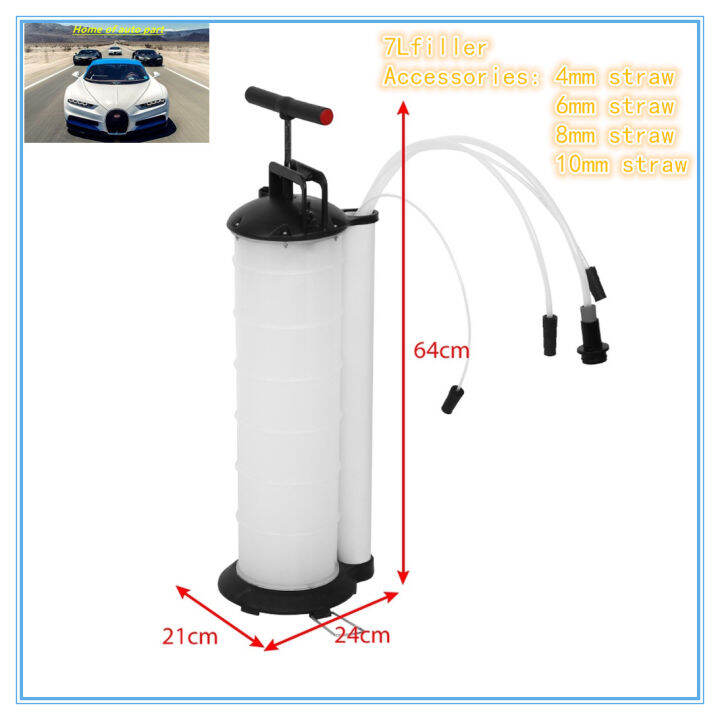7L Engine Oil Fuel Extractor Pump Manual Suction Vacuum Petrol Fluid Transfer Pump Tank | Lazada PH