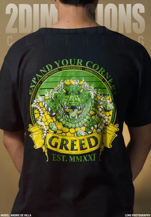 2Dimensions Greed Design (Black and White) | Lazada PH