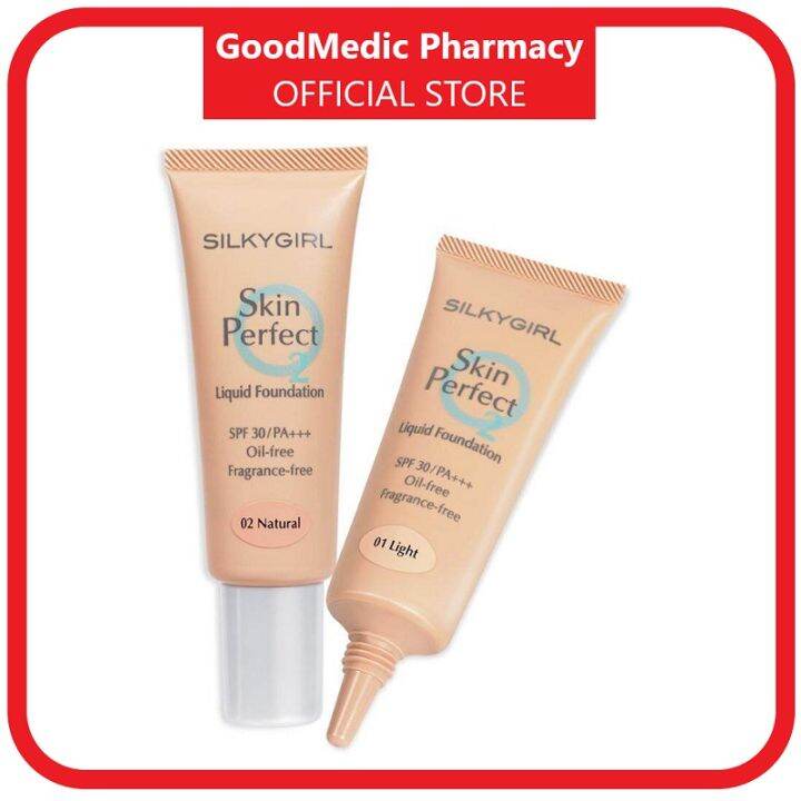 SilkyGirl Skin Perfect Liquid Foundation with SPF 30/PA+++ 25ml GF0166 (Silky Girl Foundation ...