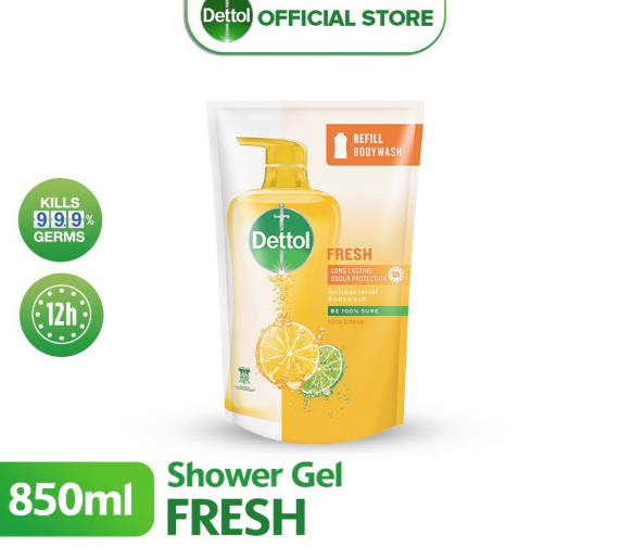 DETTOL Shower Gel Fresh Refill 850ml | Lazada