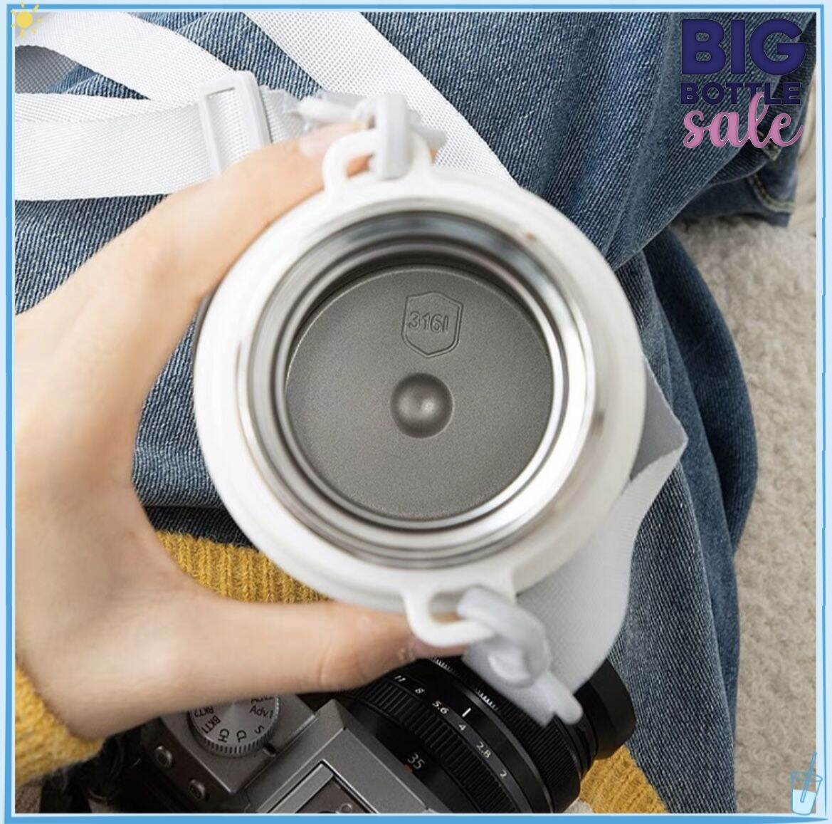 SHOTAY ขวดน้ำเก็บความเย็น กระบอกน้ำเก็บอุณหภูมิ กระบอกน้ำสแตนเลส ขนาด ...