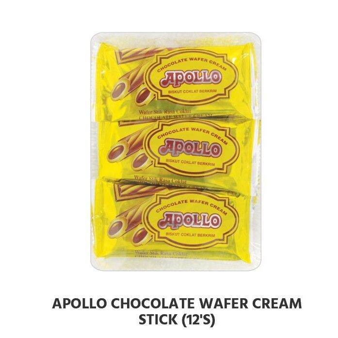 Apollo Chocolate Wafer Stick 1012 12's x 11g | Lazada