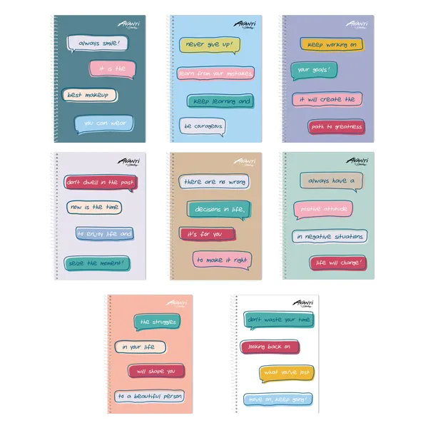 Avanti Chatbox Premium Spiral Notebook Set of 8 | Lazada PH