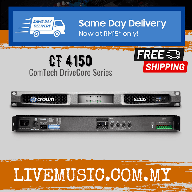 Crown CT 4150 Four-channel, 125W @ 4Ω Power Amplifier ( CT-4150 ...