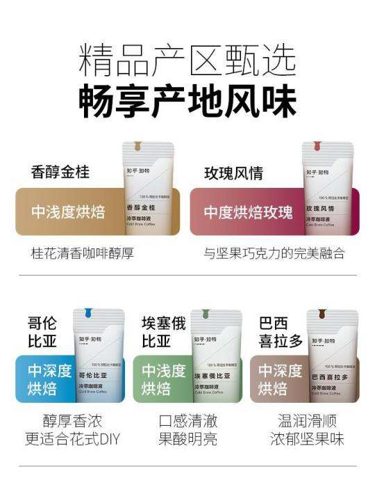 Zhihu Zhiwu Cold Extract Coffee Liquid Instant Concentrated Extract ...