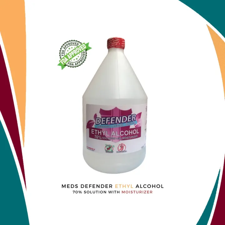 ☏☄ MEDS 70- Ethyl Alcohol Gallon with moisturizer by Defender | Lazada PH