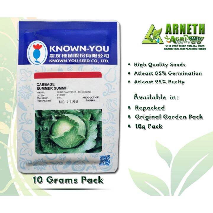 CABBAGE SUMMER SUMMIT SEEDS BY KNOWN YOU (10g) | Lazada PH