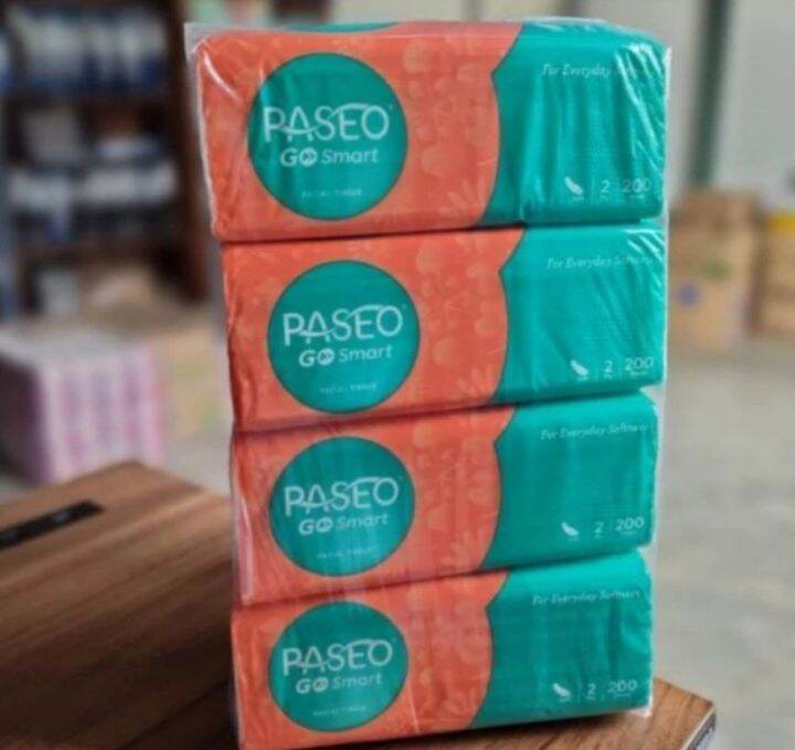 Tissue Paseo Go Smart Pack 200 sheet ( isi 4 pc ) | Lazada Indonesia