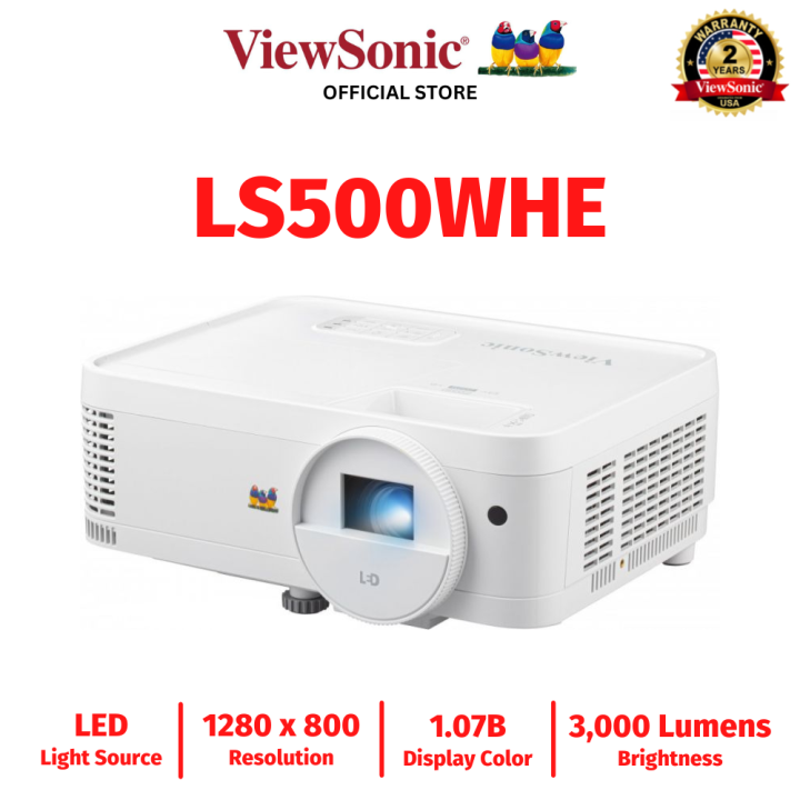 ViewSonic LS500WHE 3,000 ANSI Lumens WXGA LED Business/Education ...
