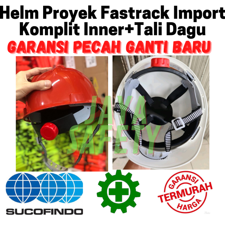 HELM PROYEK FASTRACK IMPORT (HIJAU,ORANGE,KUNING,BIRU,PUTIH,MERAH ...