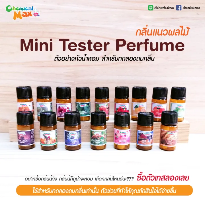 [สินค้าทดลอง] Mini tester Perfume เทสเตอร์หัวน้ำหอม แนวผลไม้ เทสเตอร์ ...