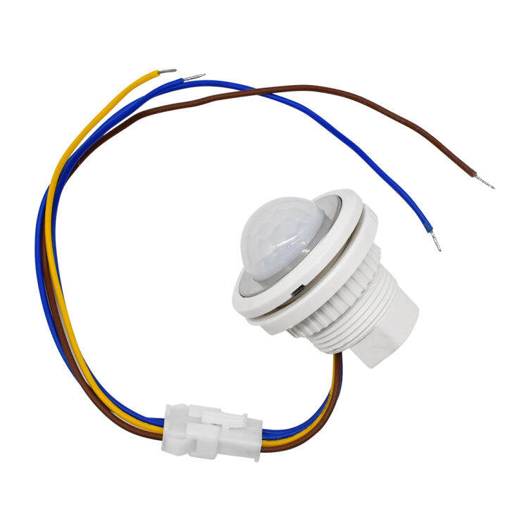 LED 45mm Adjustable LED PIR Infrared Ray Motion Sensor Switch Time ...