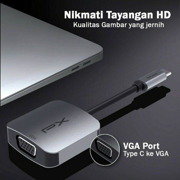 PX converter adapter usb type cto vga port android laptop macbook ...